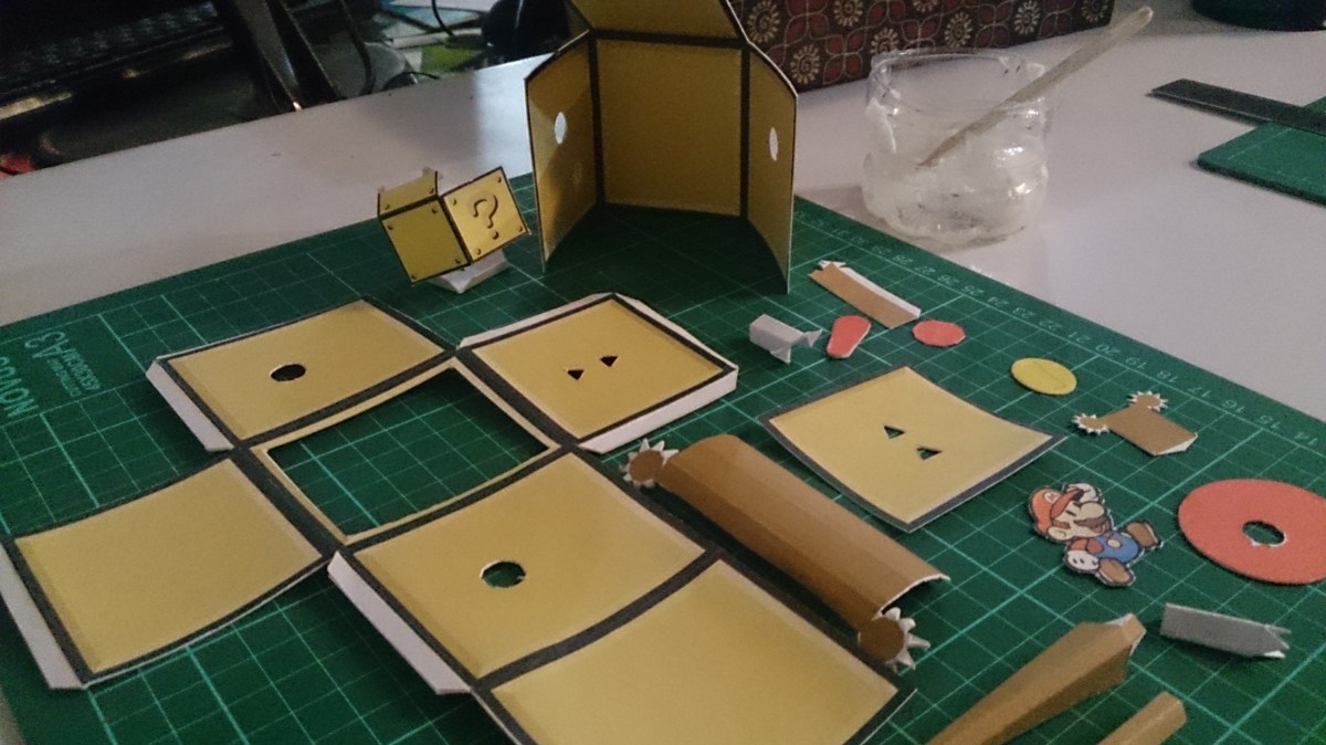 DIY Paper Automata: Mario – Cangkir Kosong
